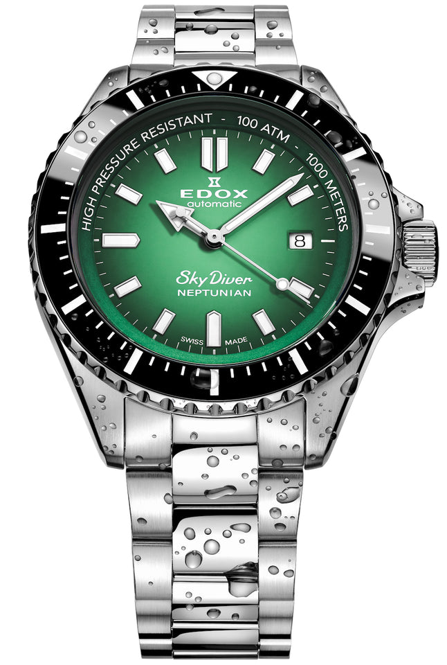 Edox Watch Skydiver Neptunian Automatic 80120 3NM VDN Watch | Jura Watches