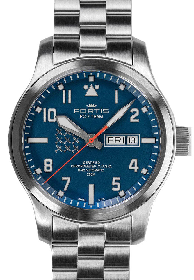 Fortis Watch Aeromaster PC-7 Team Edition Day Date F4020010 Watch ...