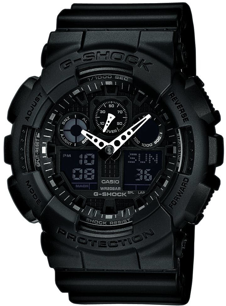 G-Shock GA-100 Worldtime Alarm Mens D GA-100-1A1ER Watch | Jura Watches