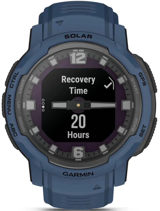 Garmin Instinct Crossover Solar Tidal Blue Watch 010-02730-02 Watch ...