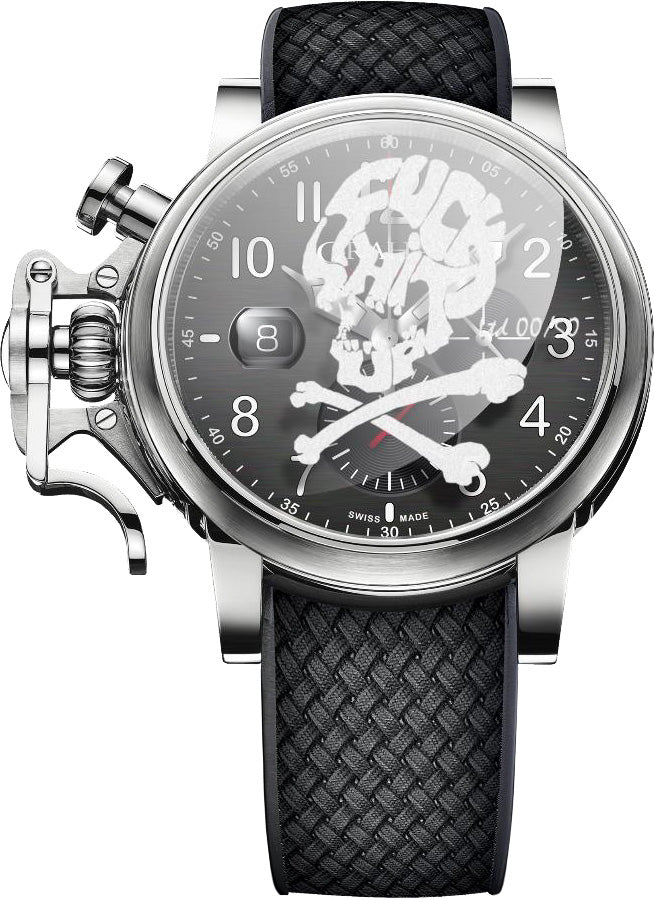 Graham Watch Chronofighter Grand Vintage Graffiti Skull Limited Edition ...