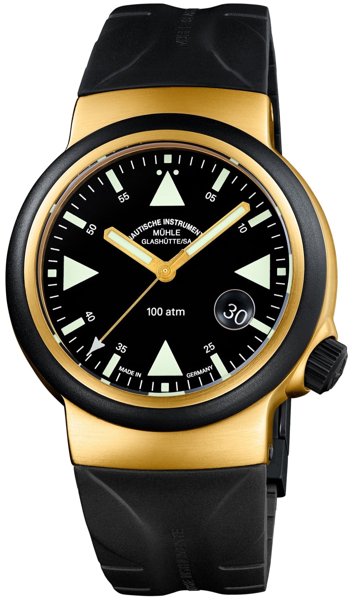 Muhle Glashutte Watch S.A.R. Rescue Timer Gold Special Edition M1-41-09 ...