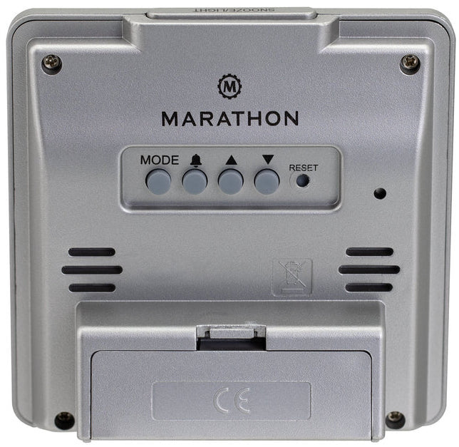 Marathon Clock Digital Desktop Day Date Temperature Alarm & Backlight ...