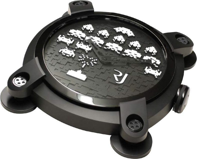 RJ Watches Wall Clock Moon Invader Space Invaders X.POS.029 Watch ...