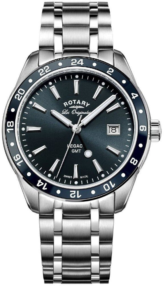 Rotary Watch Les Originales Legacy GMT Mens GB90172/05 Watch | Jura Watches