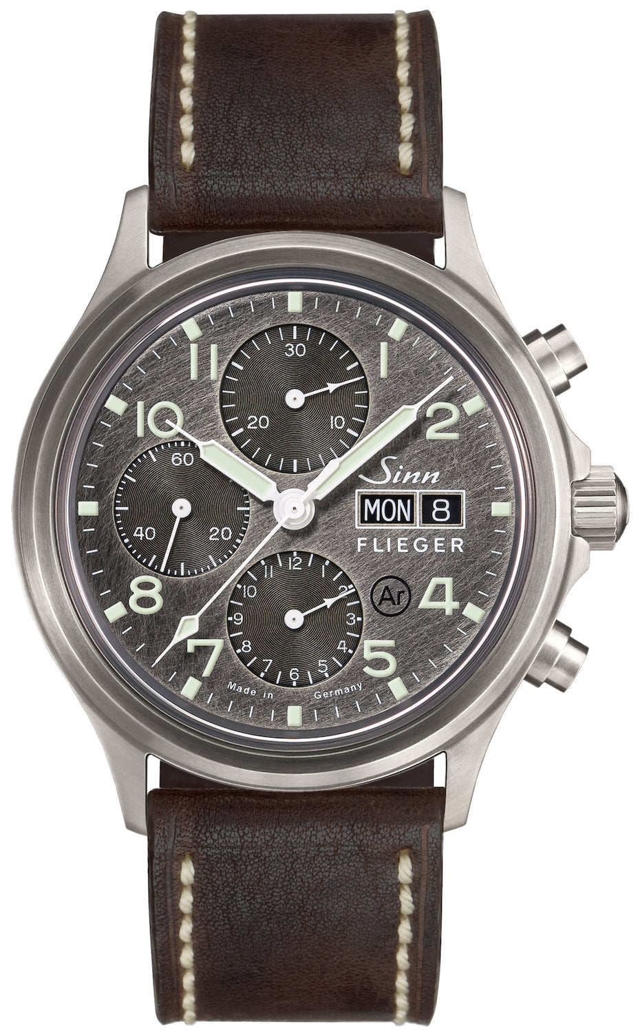 Sinn 358 Sa Pilot DS Vintage Leather Dark Brown Watch 358.065 Vintage ...