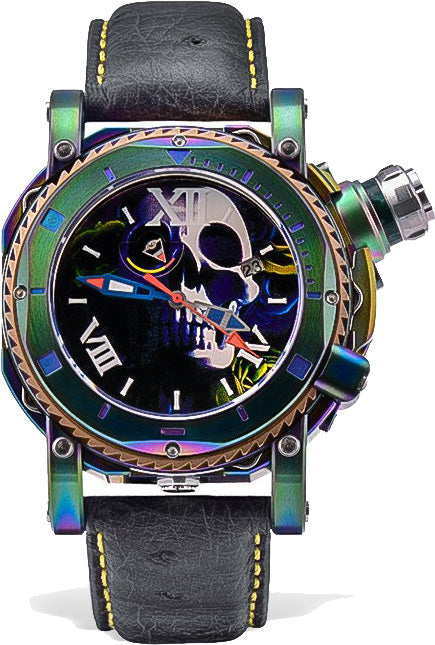 Visconti Watch Sport Dive Skull & Roses Red Green KW53-02 Watch | Jura ...