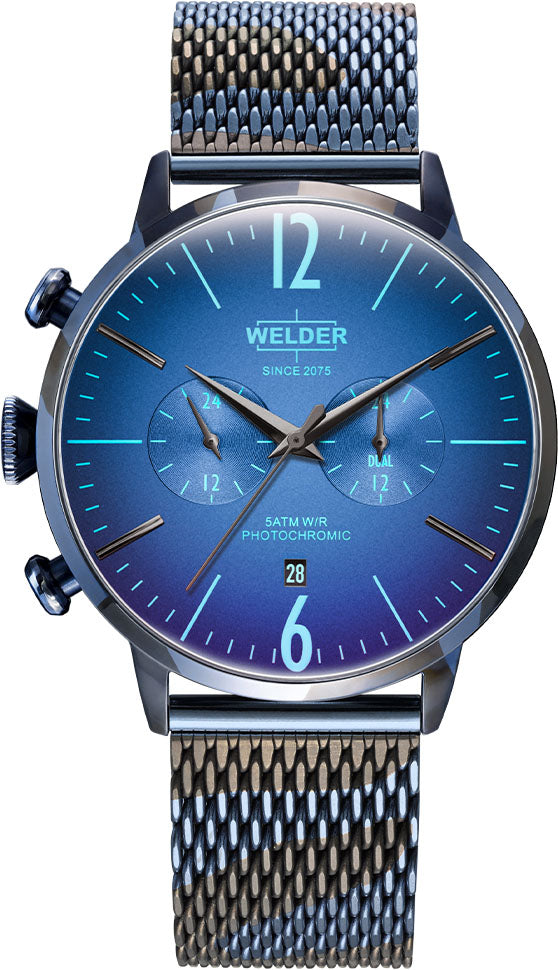 Welder Watch Moody Blue Camouflage Mens D WWRC1015 Watch | Jura Watches