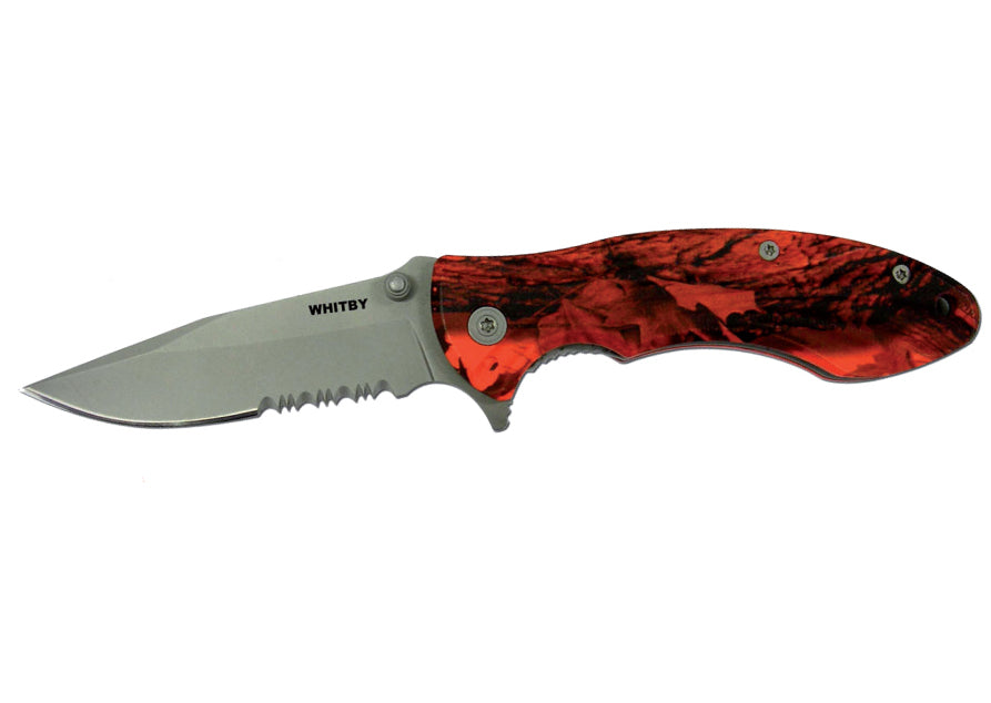 Whitby & Co Knife Lock Orange Camo Handle LK152 Knife | Jura Watches